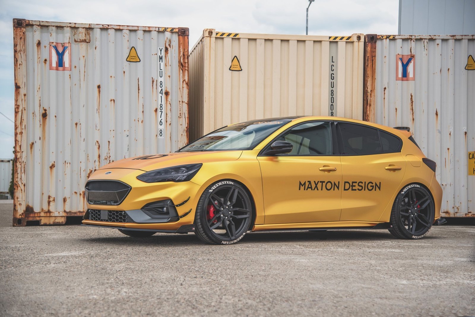 Racing Hållbarhet Sidokjolar Diffusers + Klaffar Ford Focus St / St ...